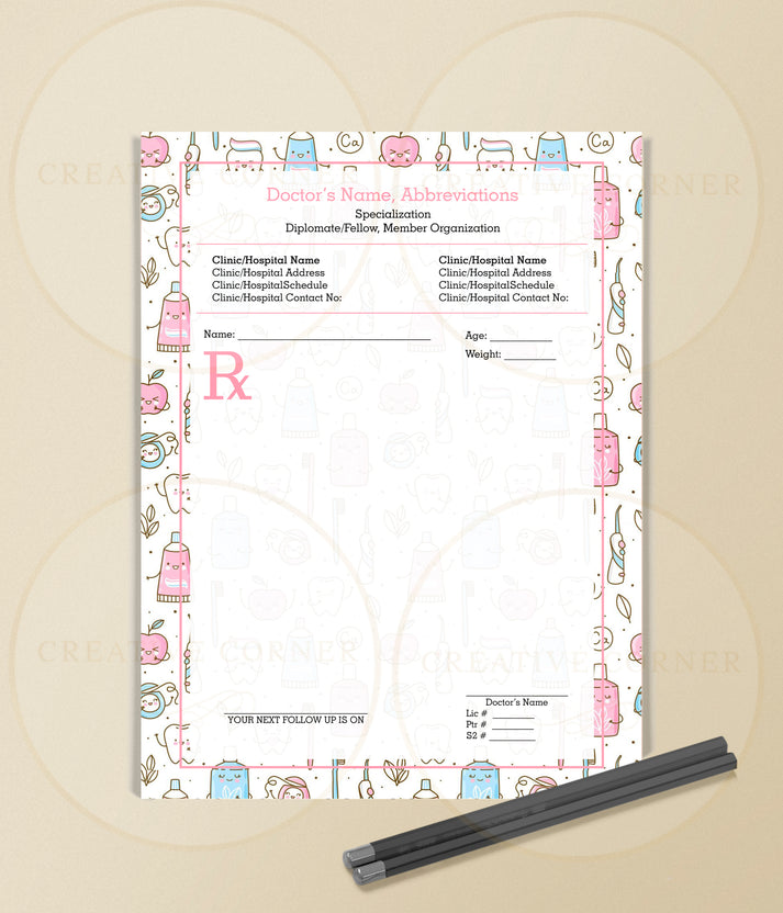 Personalized RX Pads RX-037 Creative Corner PH