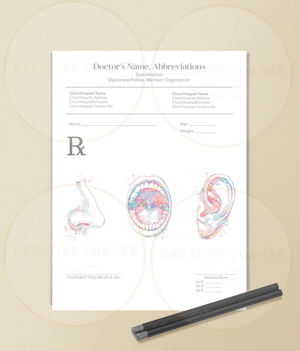 Personalized RX Pads RX-045 Creative Corner PH